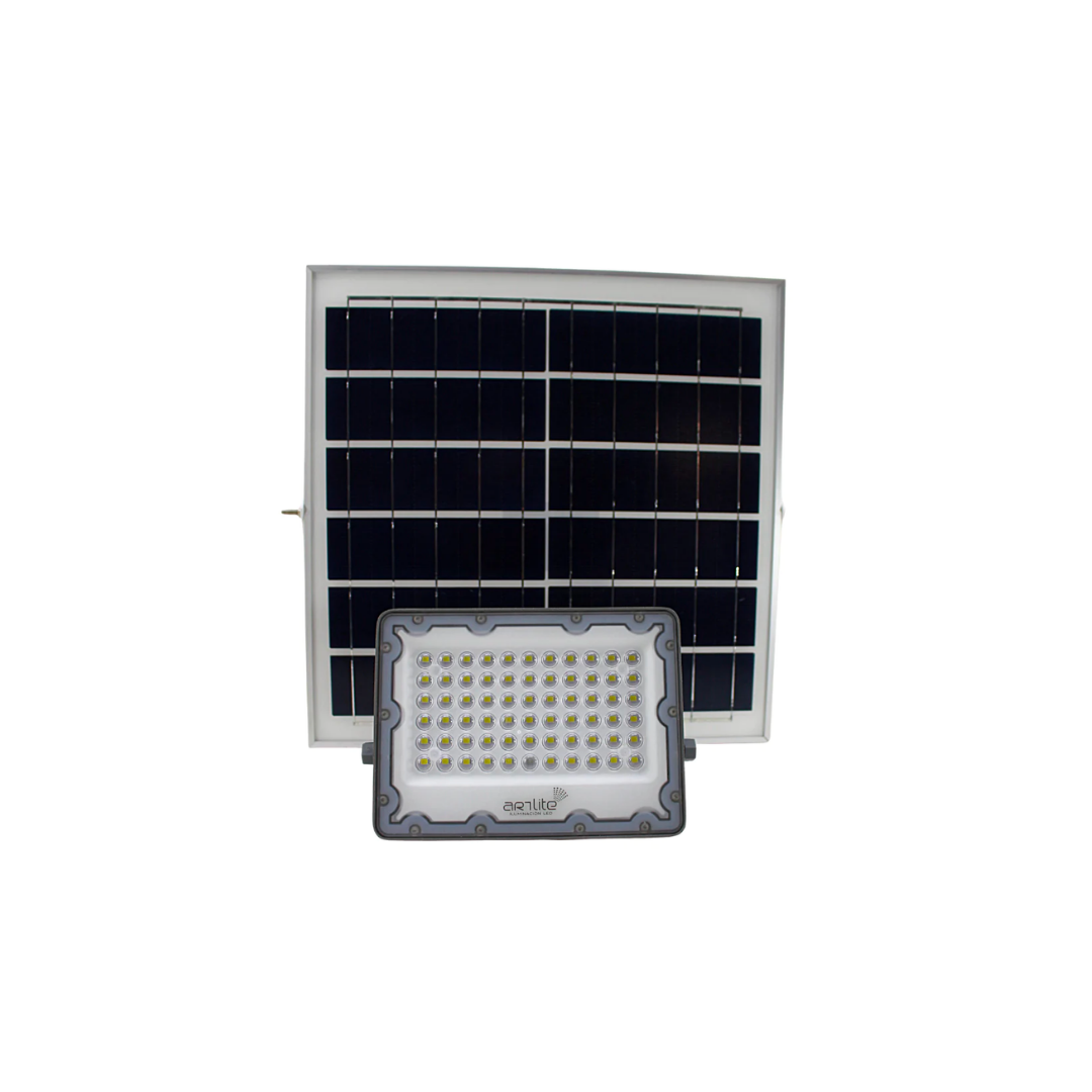 ASL-001 | Reflector Led Solar 1000lm Con Panel Solar Montable